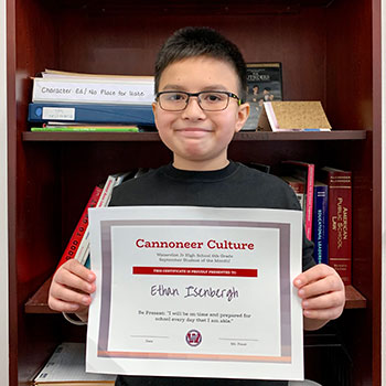 Recognizing November's Grades 6-8 Students of the Month - Watervliet ...