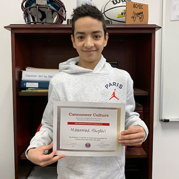 Cannoneer Culture Students of the Month for December - Watervliet City ...