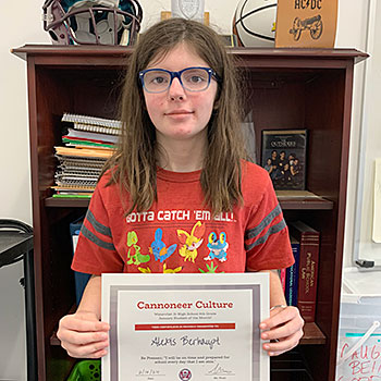 Catching up with Cannoneer Culture Students of the Month - Watervliet ...